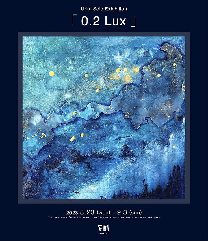 U-ku Solo Exhibition 「0.2Lux」トークイベントあり | midcoro
